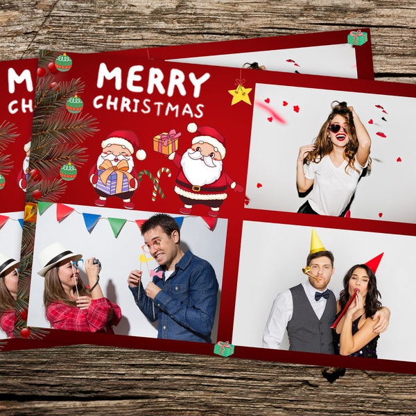 Santa Claus Photo Booth Template - Etsy