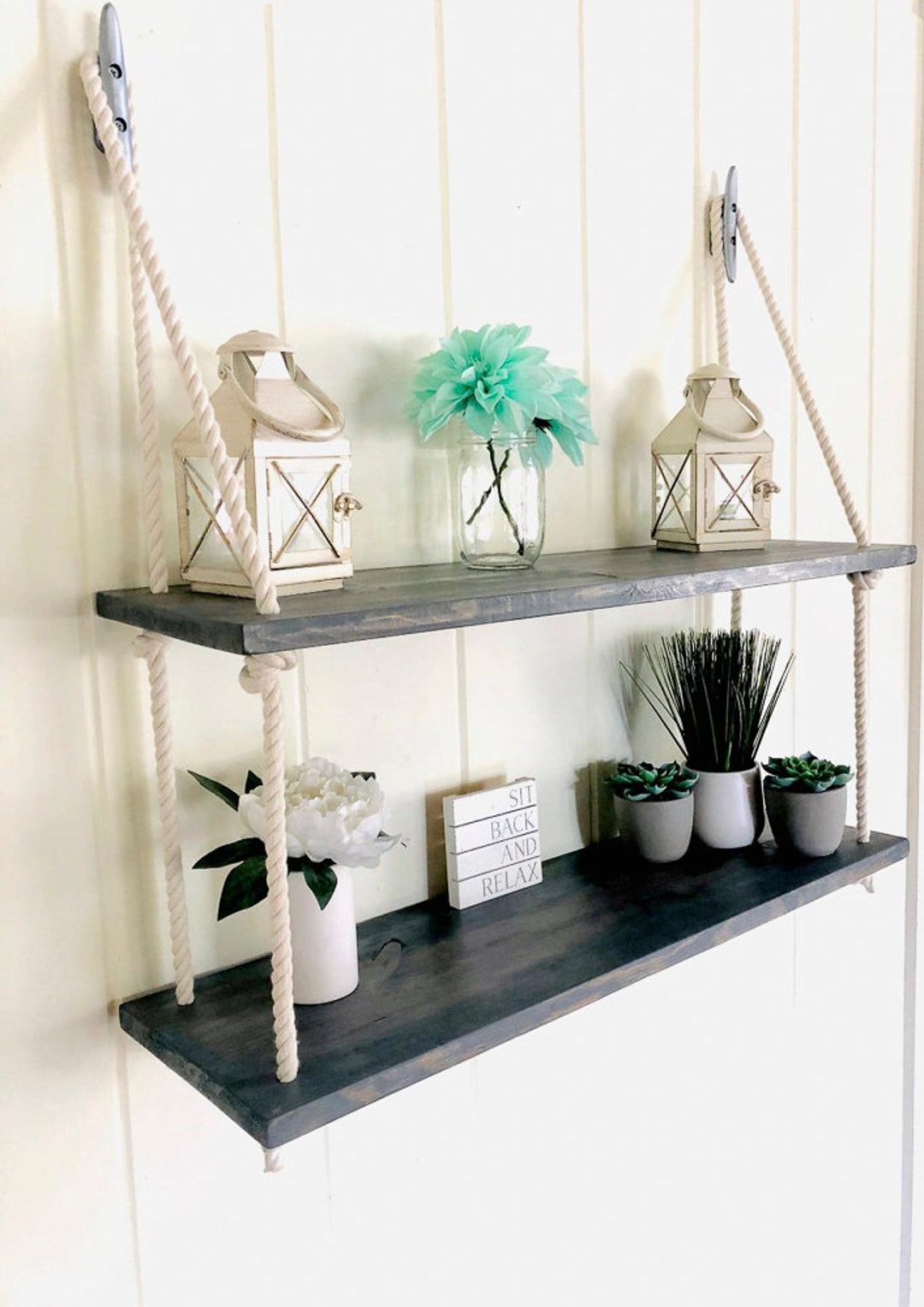 Nautical Rope Shelf - Etsy