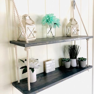Nautical Rope Shelf - Etsy