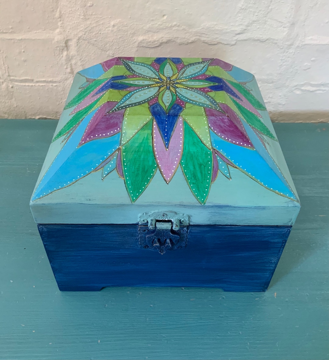 Hand Painted Trinket and Jewellery Box - Etsy