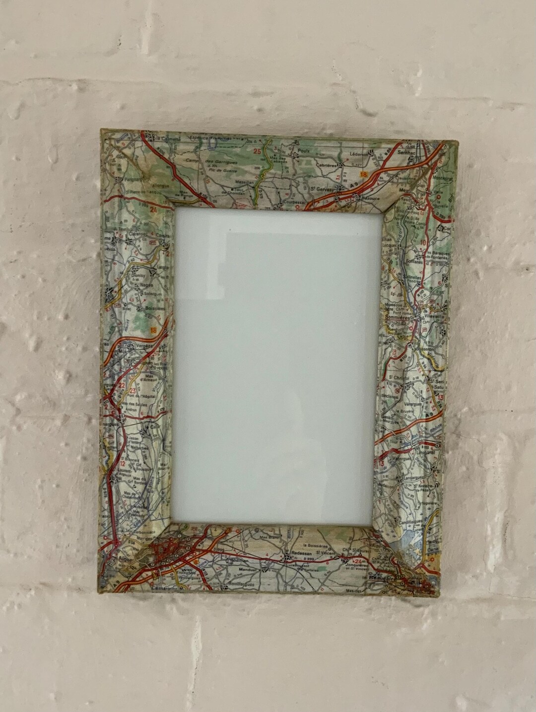 Decoupaged Wooden Picture and Photo Frame - Etsy