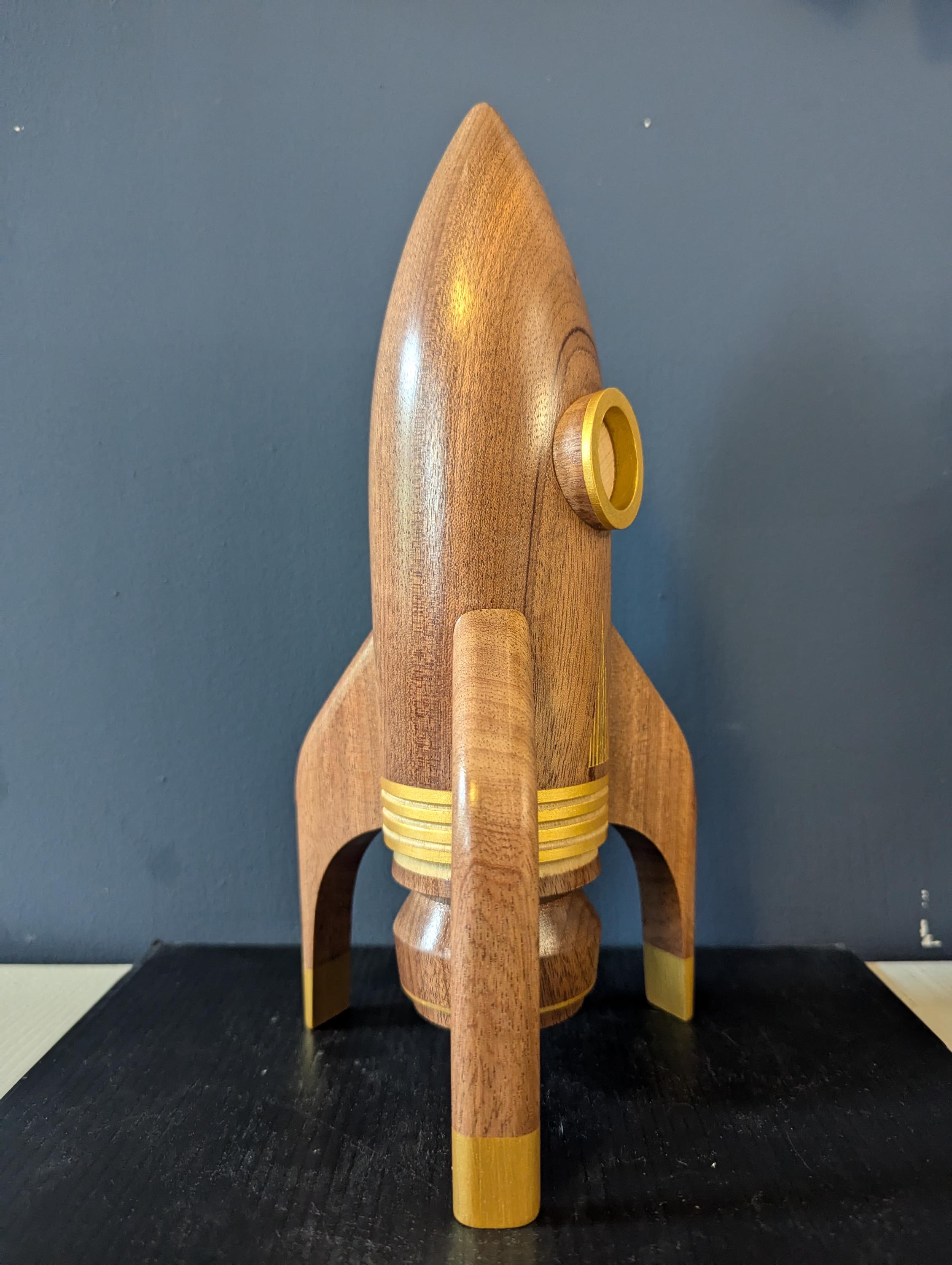 Handmade Mixed Wooden Rocket - Griffin - Etsy