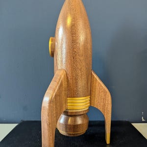 Handmade Mixed Wooden Rocket - Griffin - Etsy