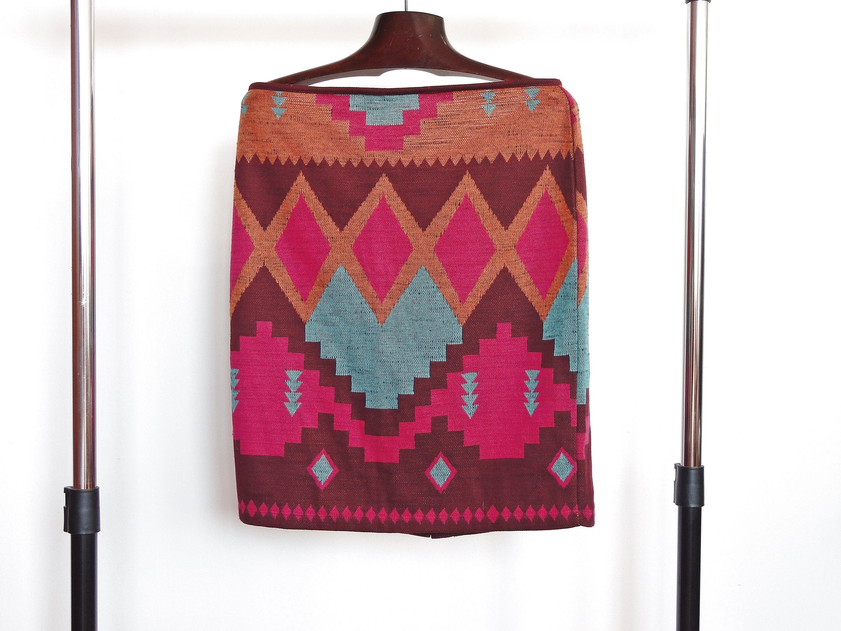 Vintage Peruwian Inka Aztec Multicolor Knitted Skirt, Days Like This ...