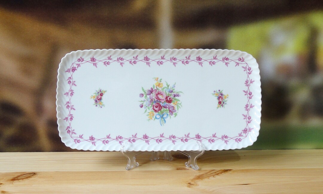 Alboth & Kaiser Bavaria Porcelain Serving Tray With Floral Design, Very ...