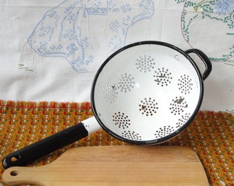 Enamel Colander Vintage - Etsy