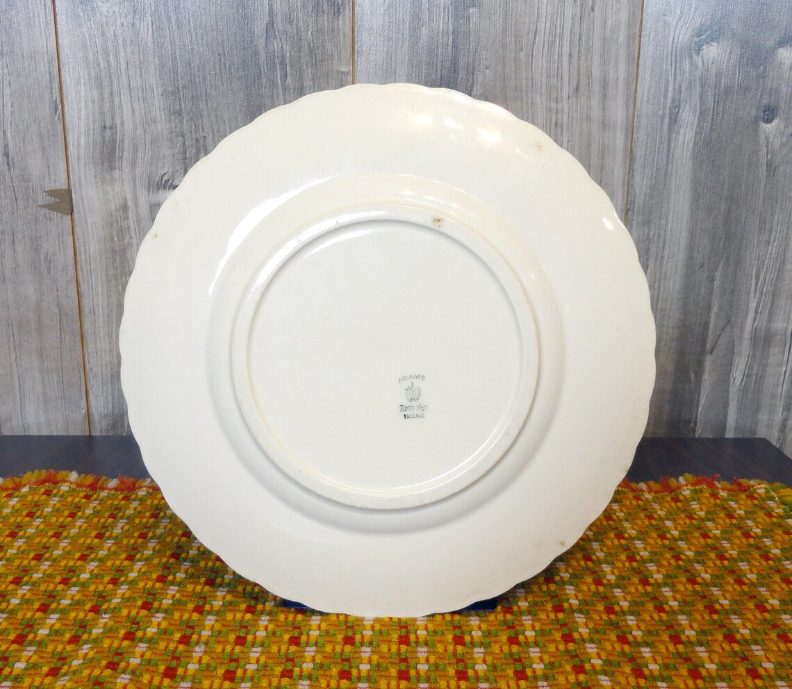 Vintage Adams Pottery England Dinner Plate Dance Scene Signed - Etsy