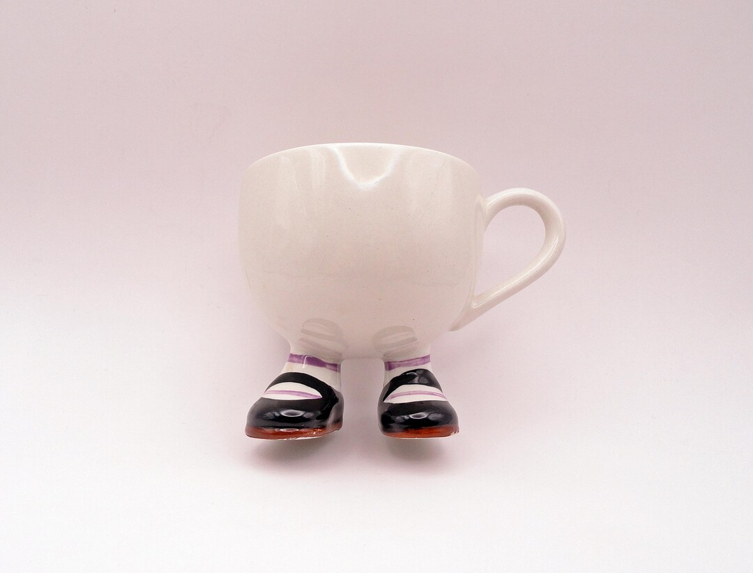 Carlton Ware Walking Mug: Lustre Pottery Cup With Legs, Lipton Advert ...