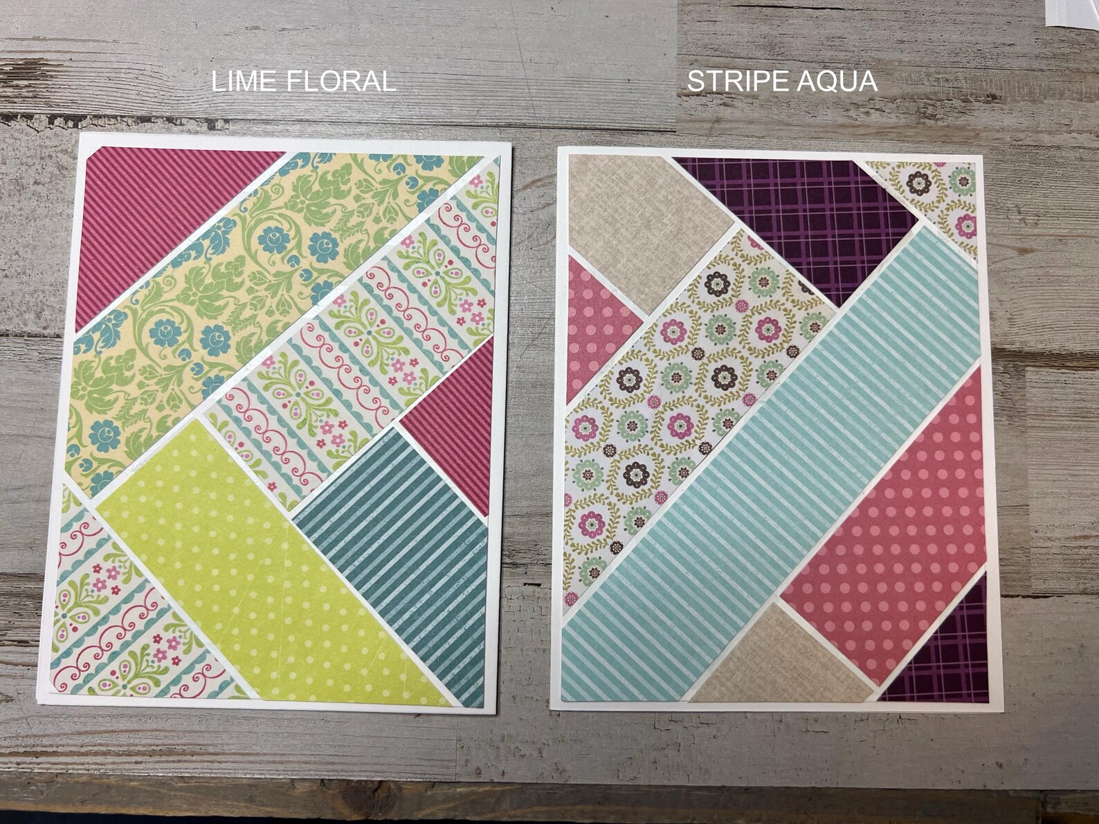Handmade Blank Note Cards, Quilt, Paper Piecing, Scrap Paper, Any ...
