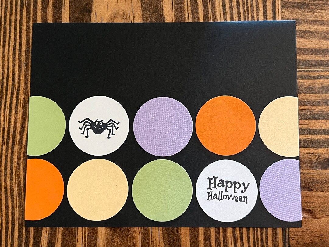SPIDER ME HAPPY Handmade Halloween Cards, Stampin up Bitty Boos Cards ...