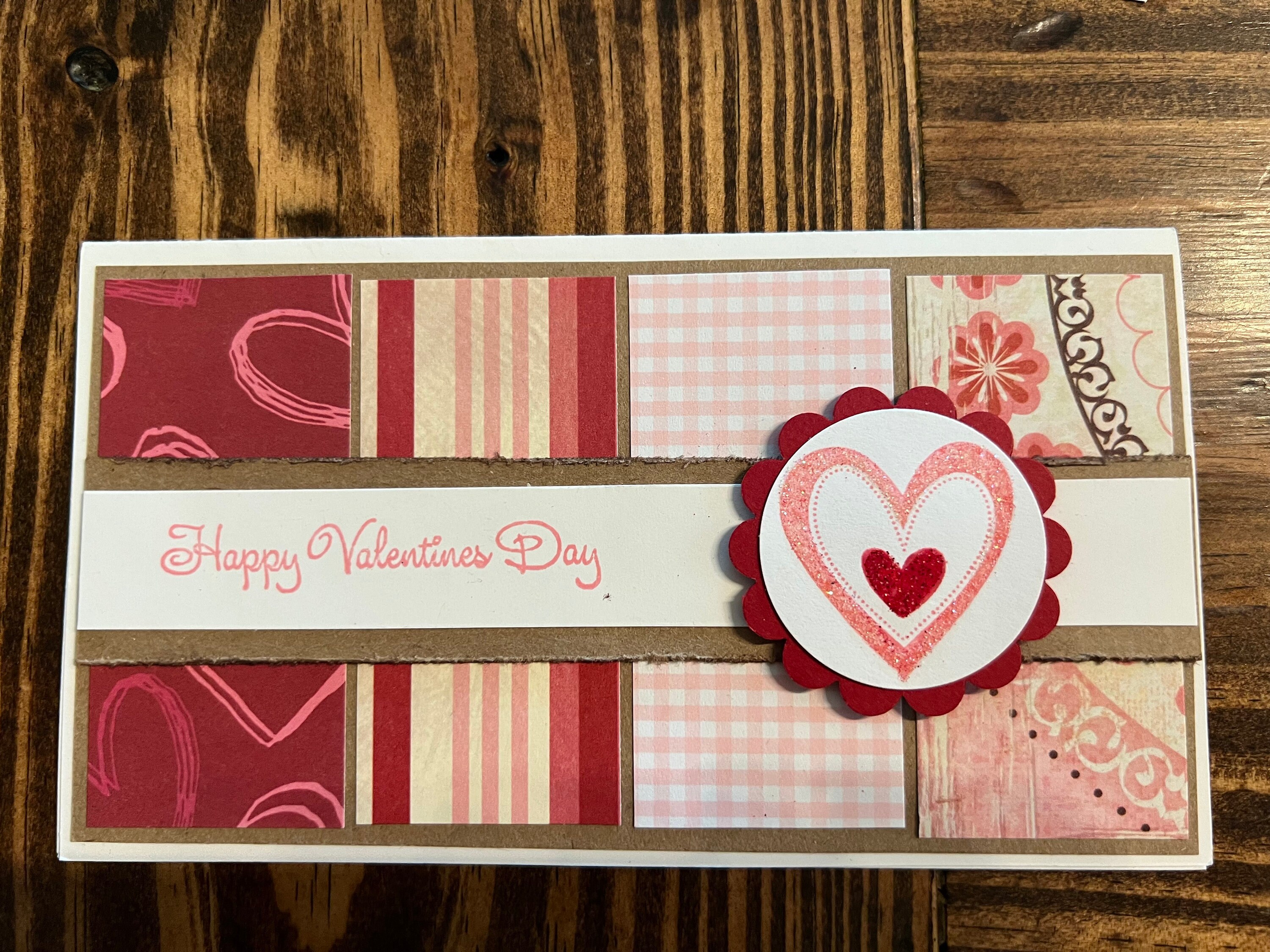 Glitter Heart Valentine's Card: Handmade Embossed Love Note - Etsy