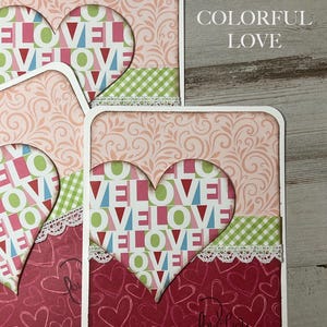 Handmade Valentine's Day Card: Heart With Lace - Etsy