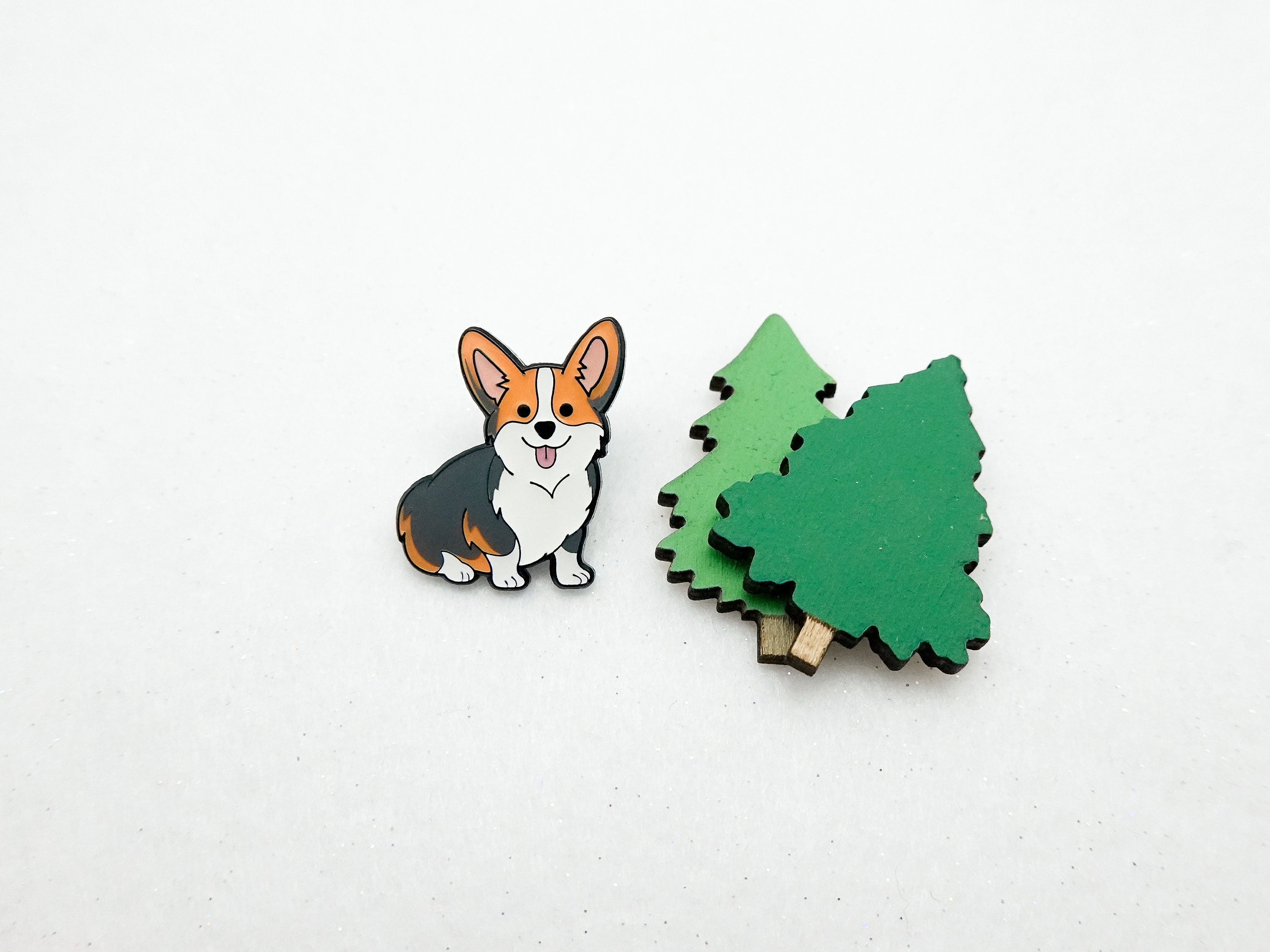 NEW Tri-color Corgi Cute Dog Decorative Enamel Pin - Etsy