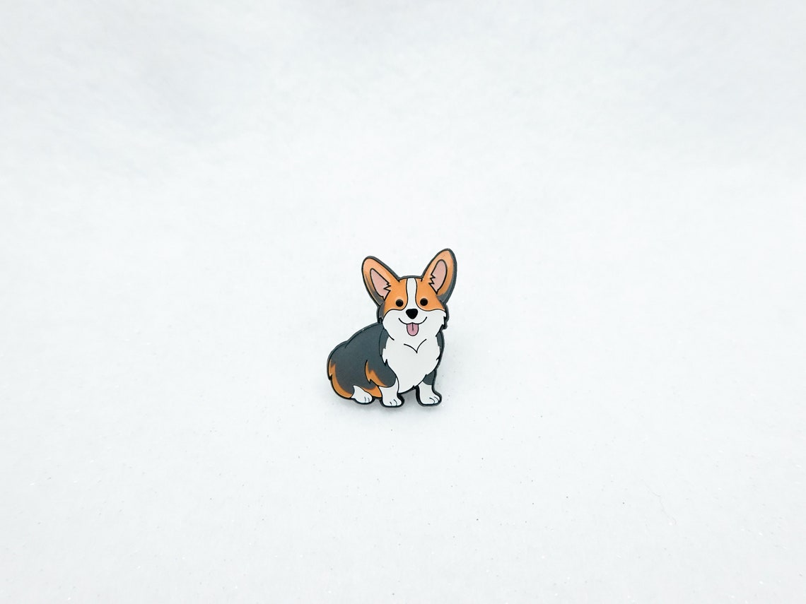NEW Tri-color Corgi Cute Dog Decorative Enamel Pin - Etsy