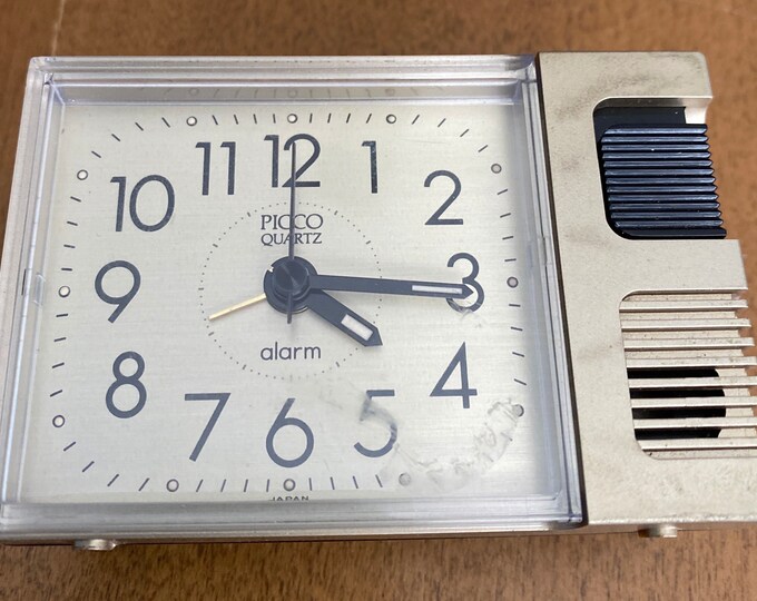 Vintage Picco Quartz Travel Alarm Clock - Etsy