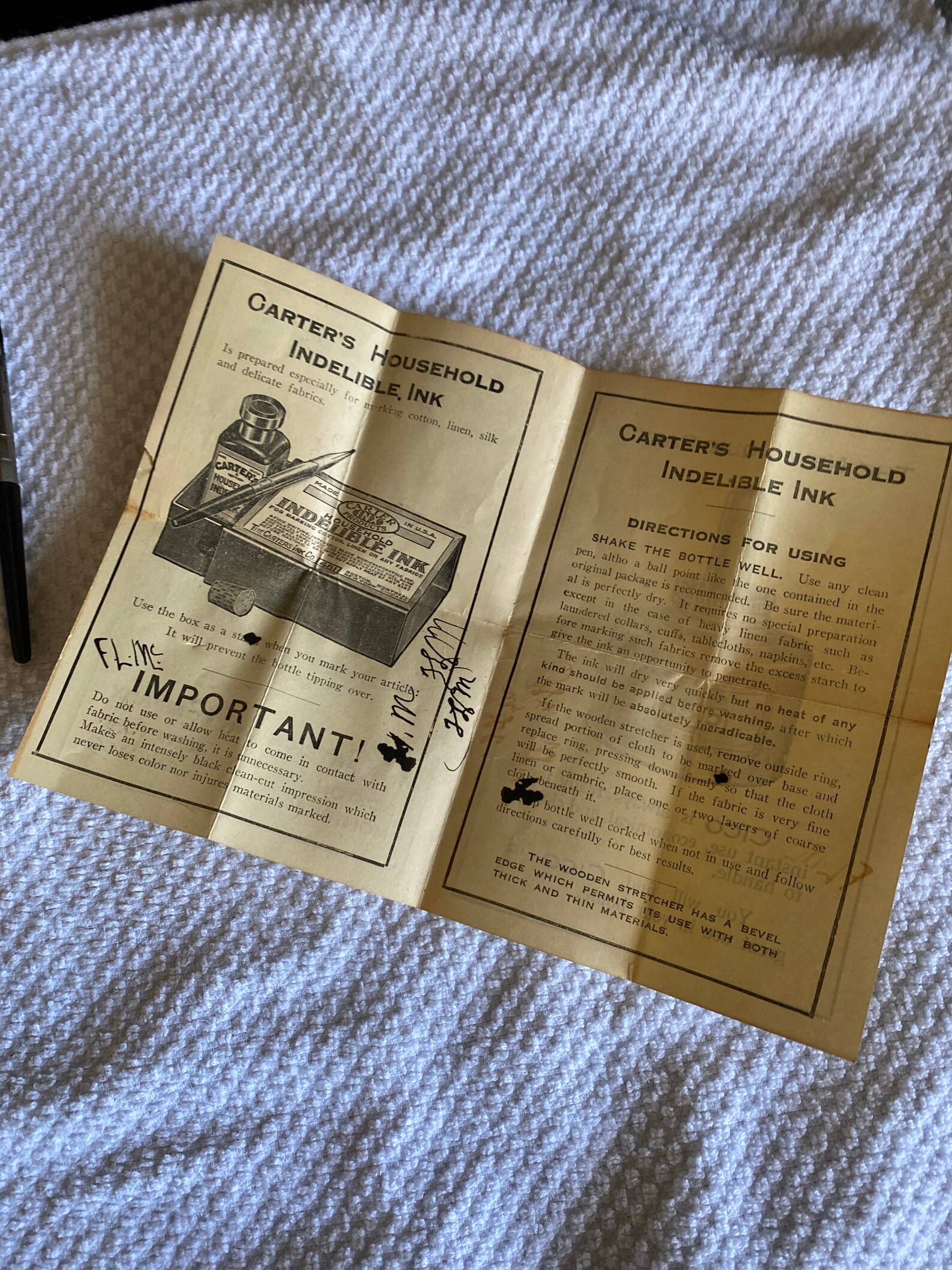 Carter Products Indelible Ink Kit - Etsy