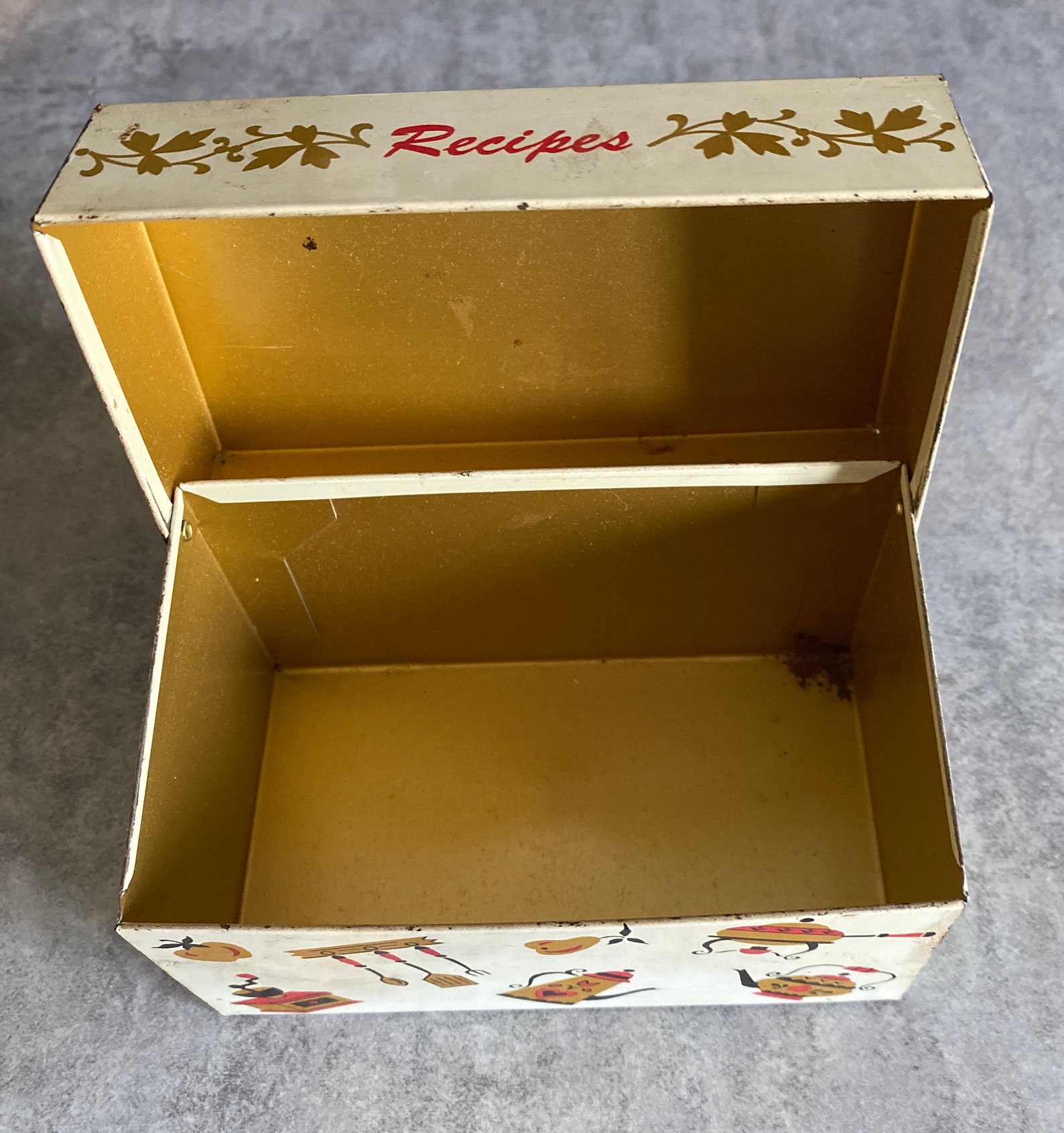 Vintage Rustic Recipe Box - Etsy