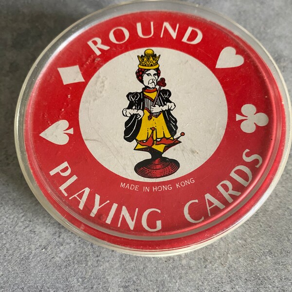 Round Playing Card - Etsy
