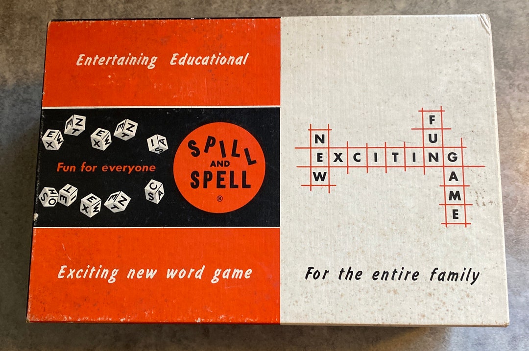 1959 Spill and Spell Word Game - Etsy