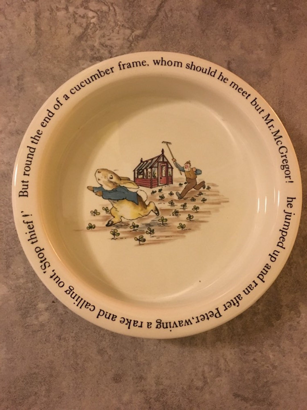 Beatrix Porter Peter Rabbit Bowl - Etsy