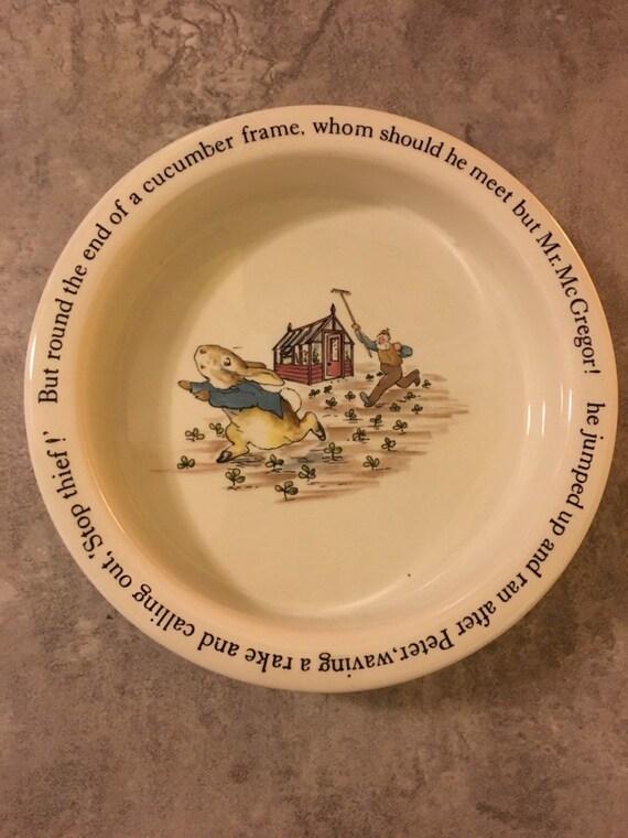 Beatrix Porter Peter Rabbit Bowl - Etsy