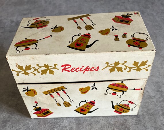 Vintage Rustic Recipe Box - Etsy
