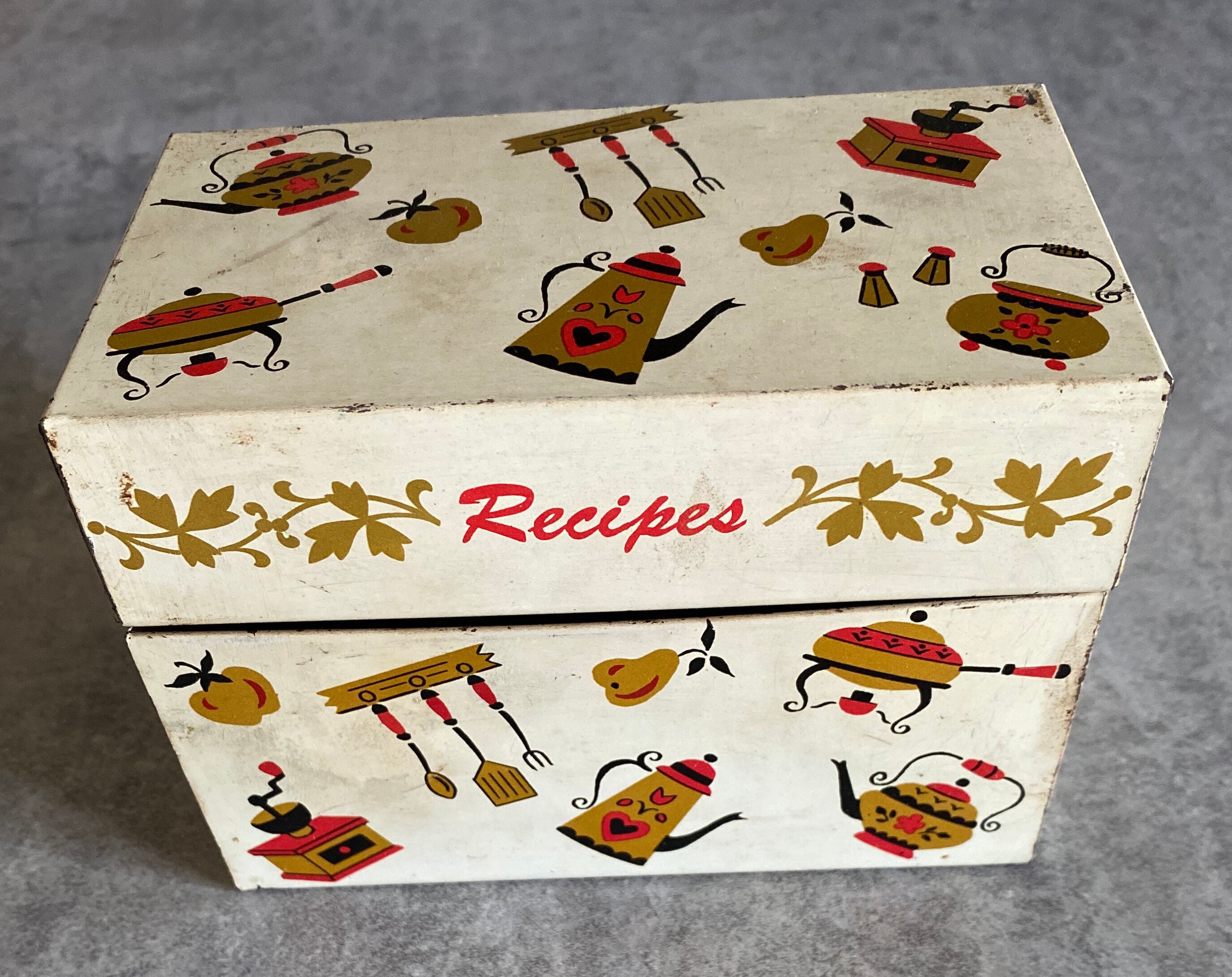 Vintage Rustic Recipe Box - Etsy