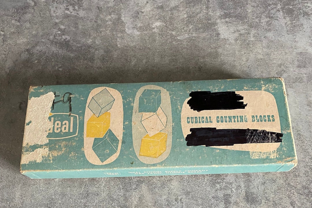Vintage Ideal Cubical Counting Blocks - Etsy
