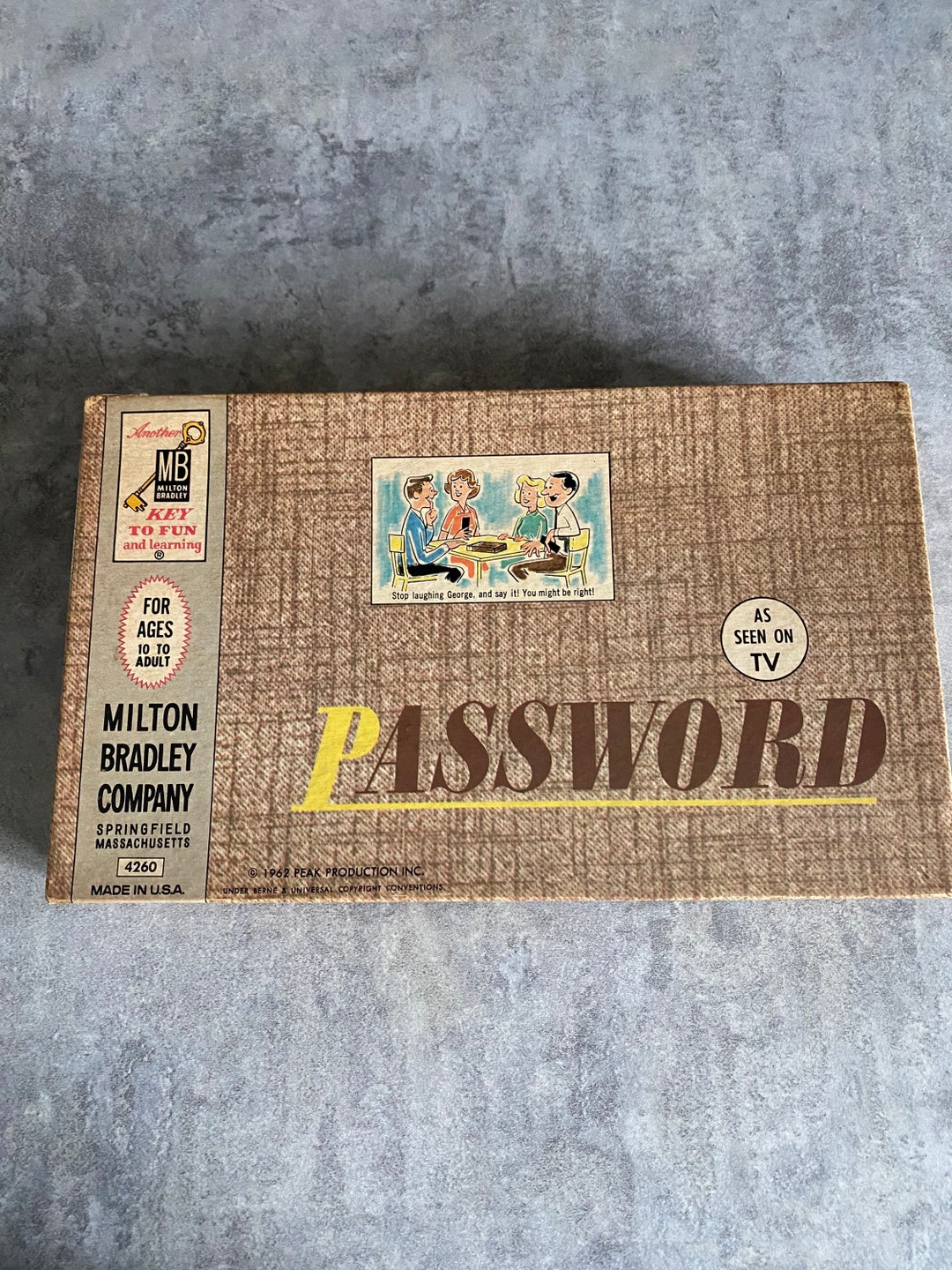 Milton Bradley 1962 Password Game - Etsy