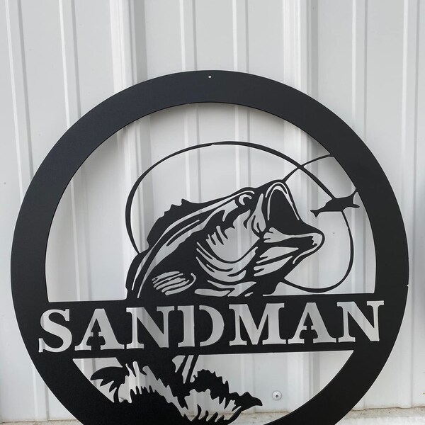 Fishing Monogram - Etsy