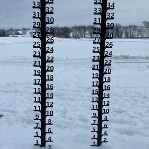 Snowmobile/snowflake Snow Gauge - Etsy