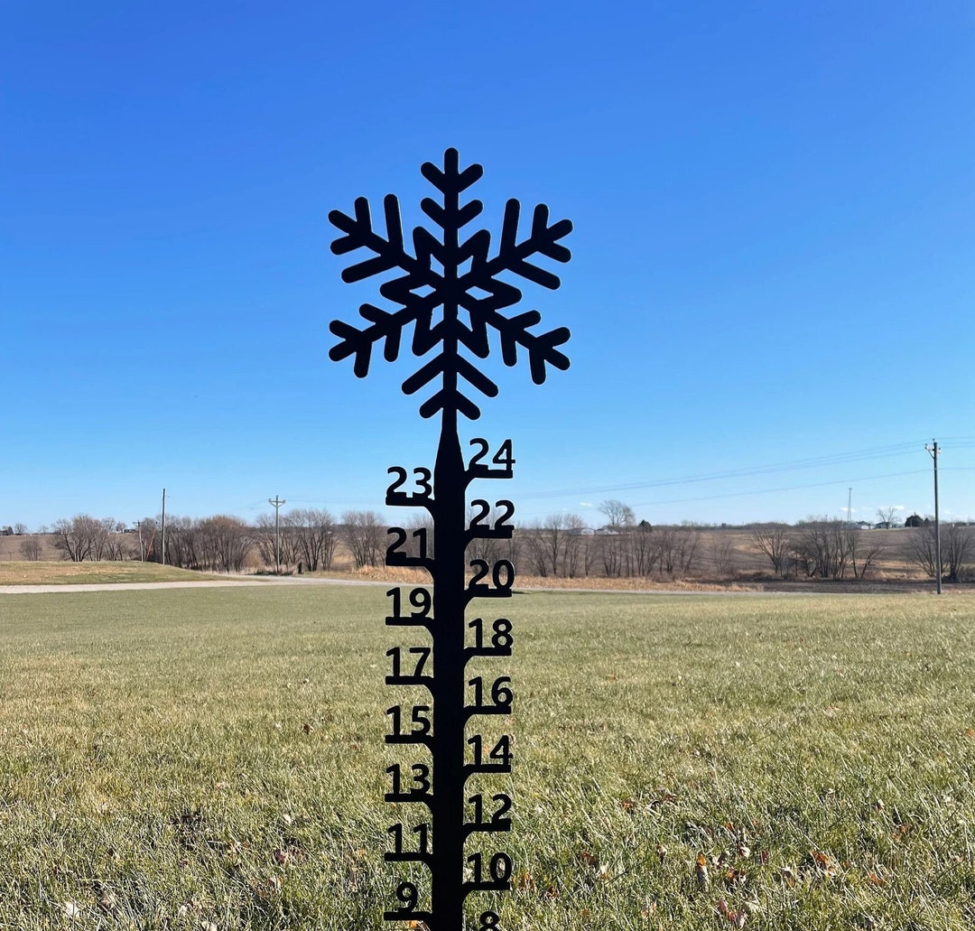 Snowflake Snow Gauge - Etsy