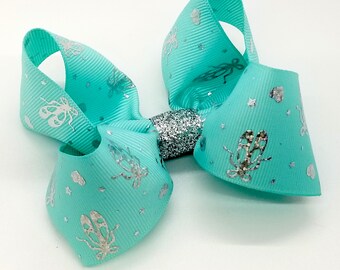 Mint Green Hair Bow | Etsy