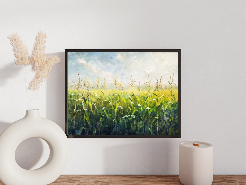 Summer Corn Art Printout Printable Wall Art Vintage Art Prints Digital ...