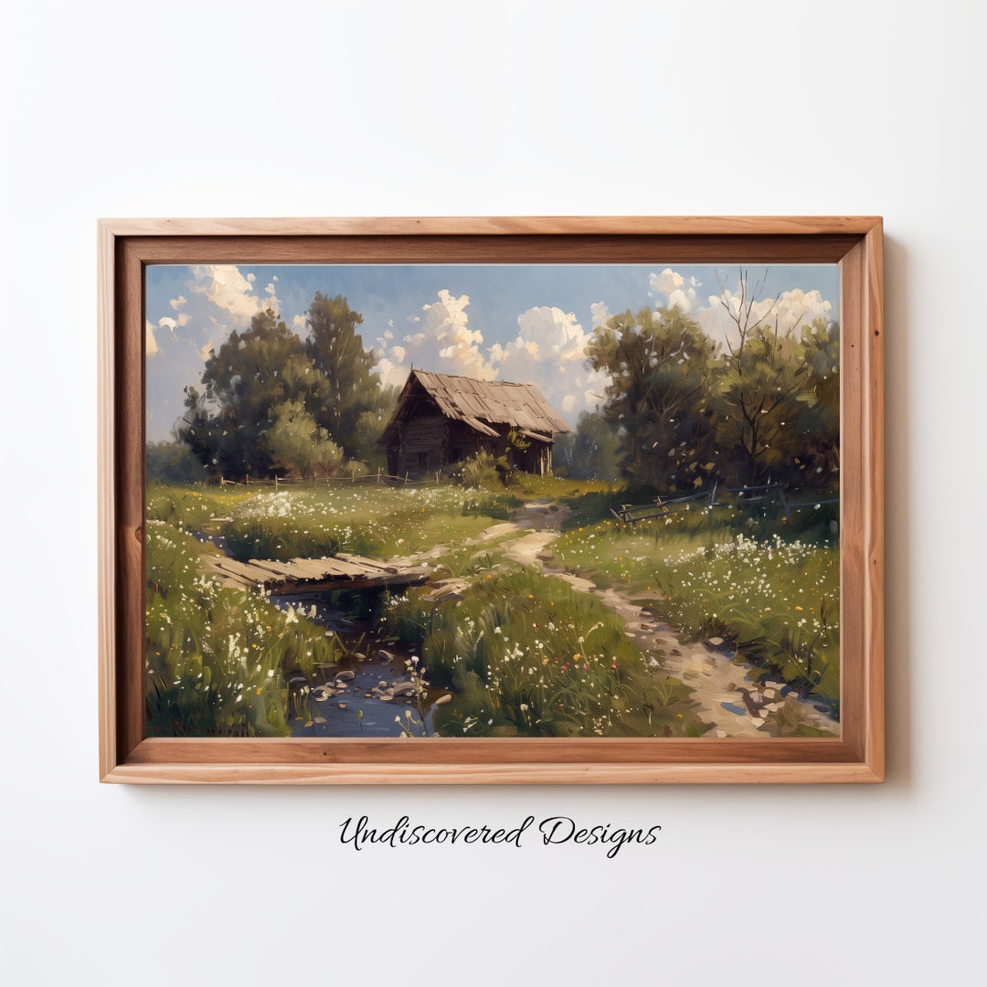 Old Barn Art Printout Printable Wall Art Vintage Art Prints Digital Art ...