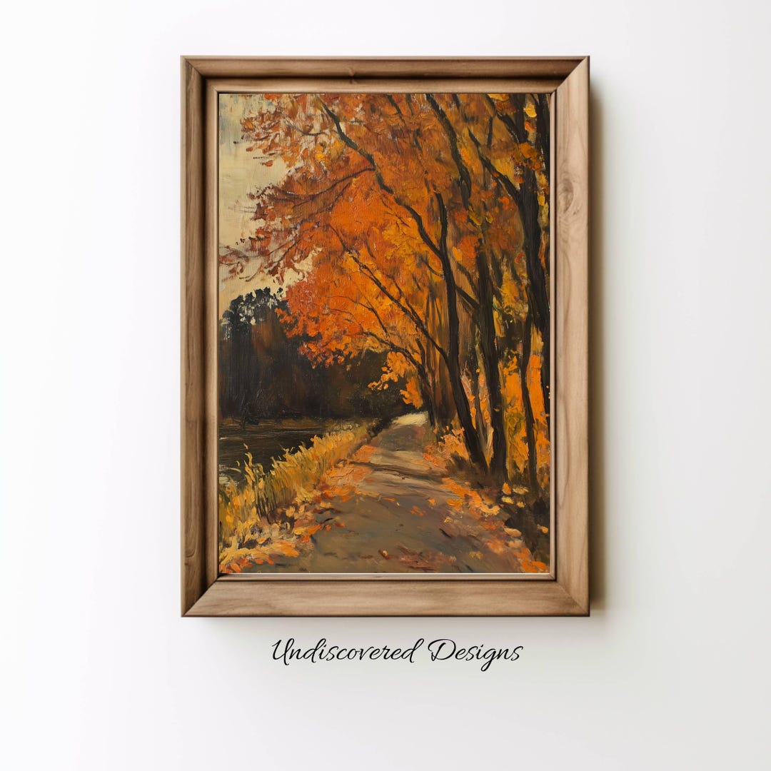 Old Country Road Art Printout Printable Wall Art Vintage Art Prints ...