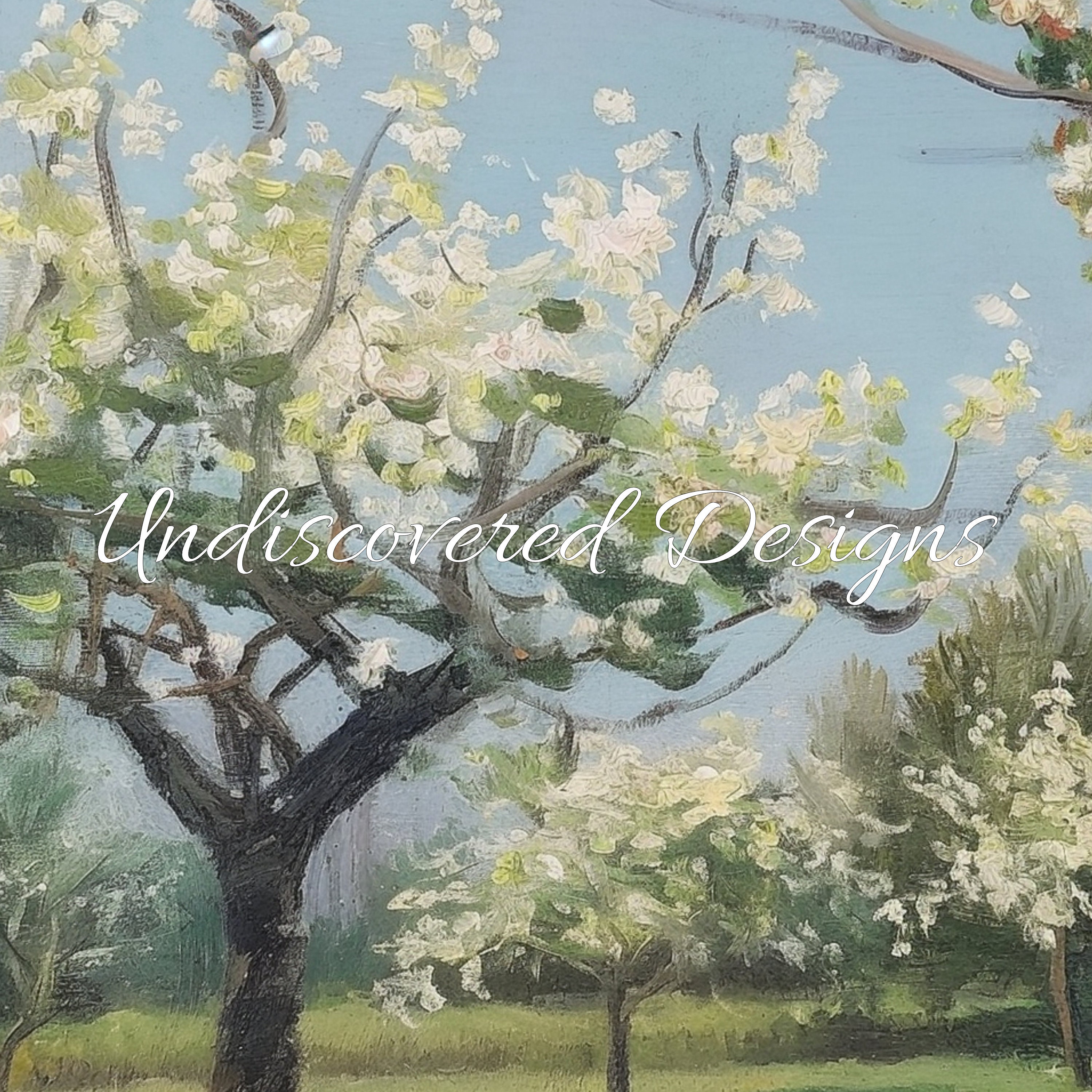 Spring Apple Orchard Art Printout Printable Wall Art Vintage Art Prints ...