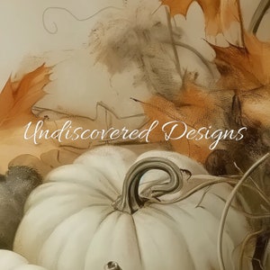 Printable Pumpkin Still Life Painting Rustic Fall Art Vintage Autumn ...