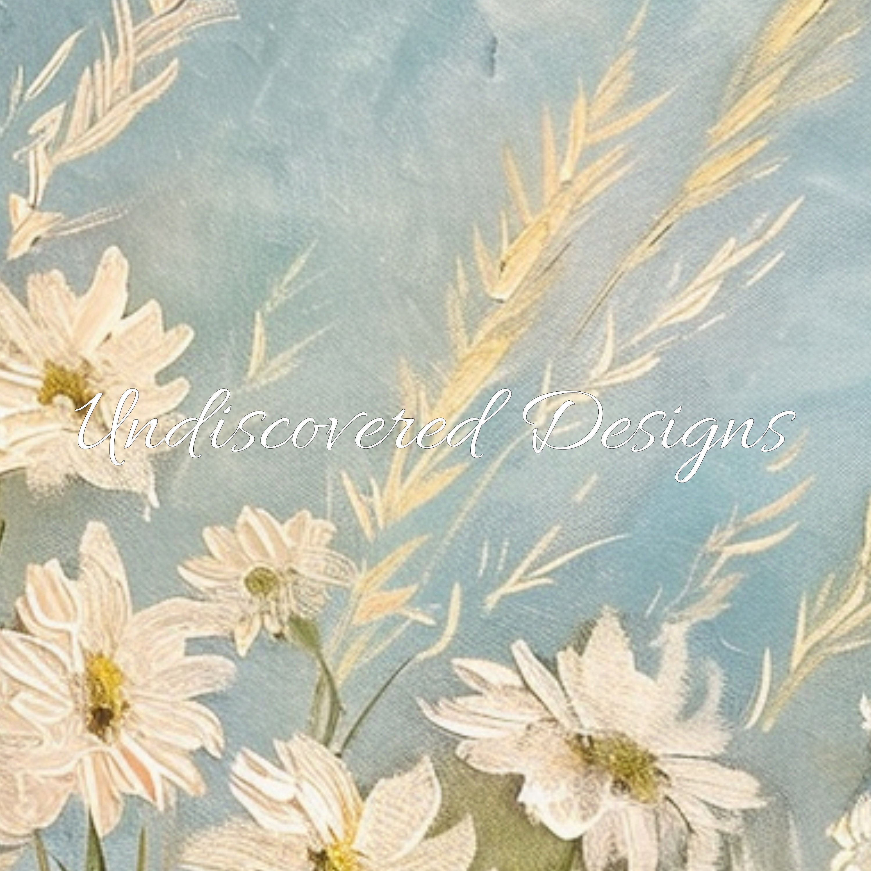 Edelweiss Oil Painting Printable Botanical Art Printout Printable Wall ...