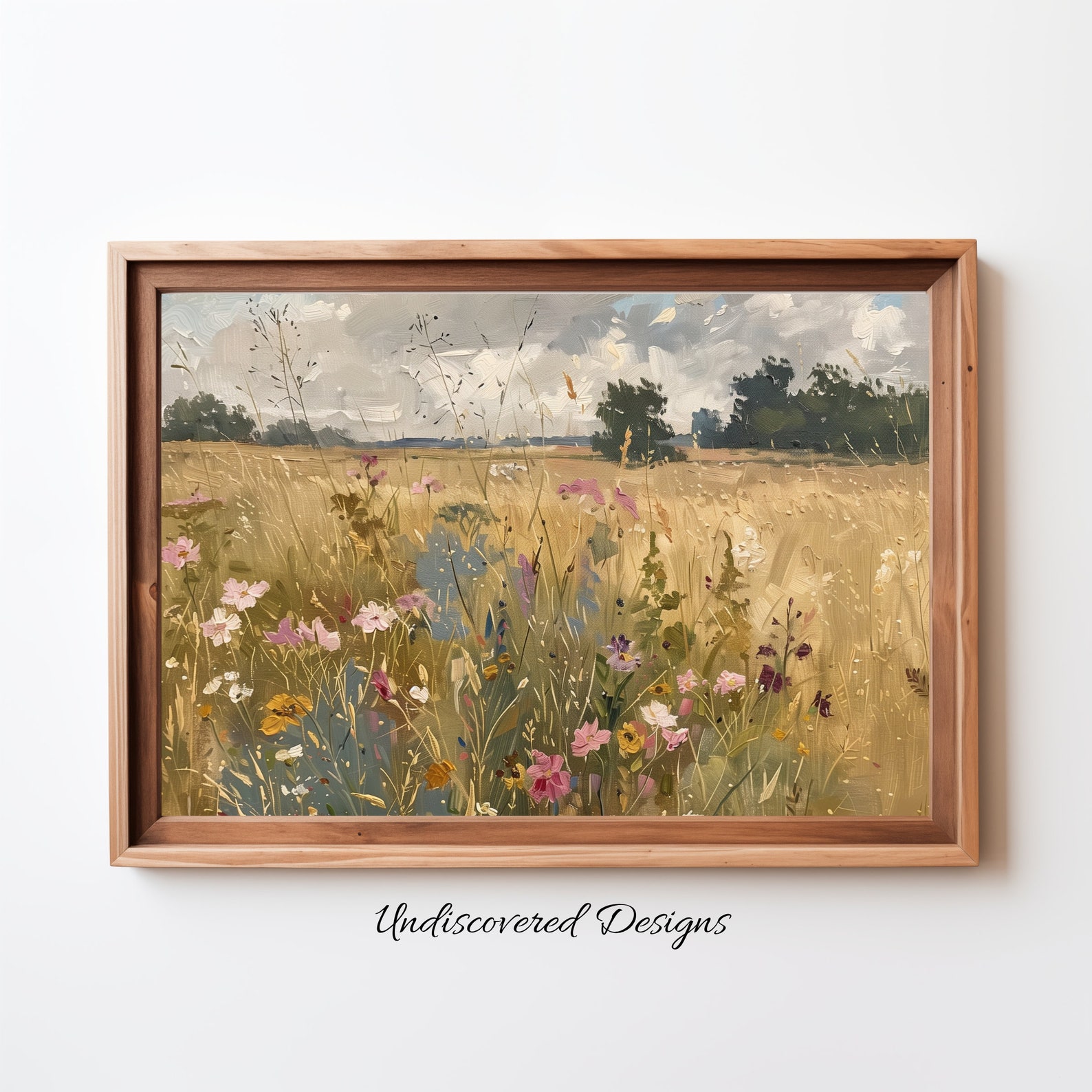 Wildflower Field Art Printout Printable Wall Art Vintage Art Prints ...
