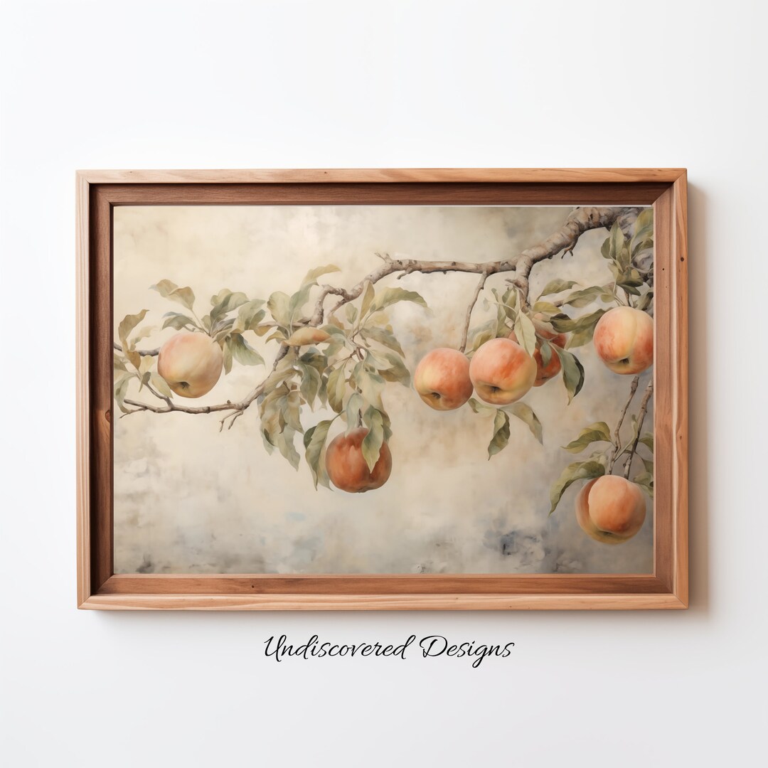 Apple Tree Print Vintage Country Wall Art Printable Digital Wall Art ...