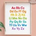 Rainbow Alphabet Printable Nursery Art, Abc's Poster, Homeschool ...