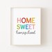 Home Sweet Homeschool Rainbow Classroom Sign Printable - Etsy