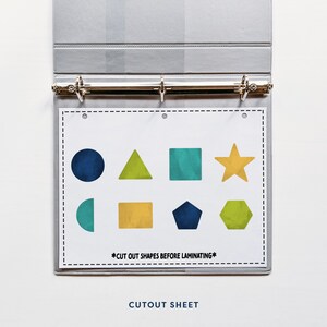 Busy Binder Printable | Learning Shapes | Set of 2 | Toddler Activity ...