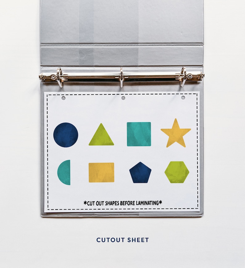 Busy Binder Printable | Learning Shapes | Set of 2 | Toddler Activity ...