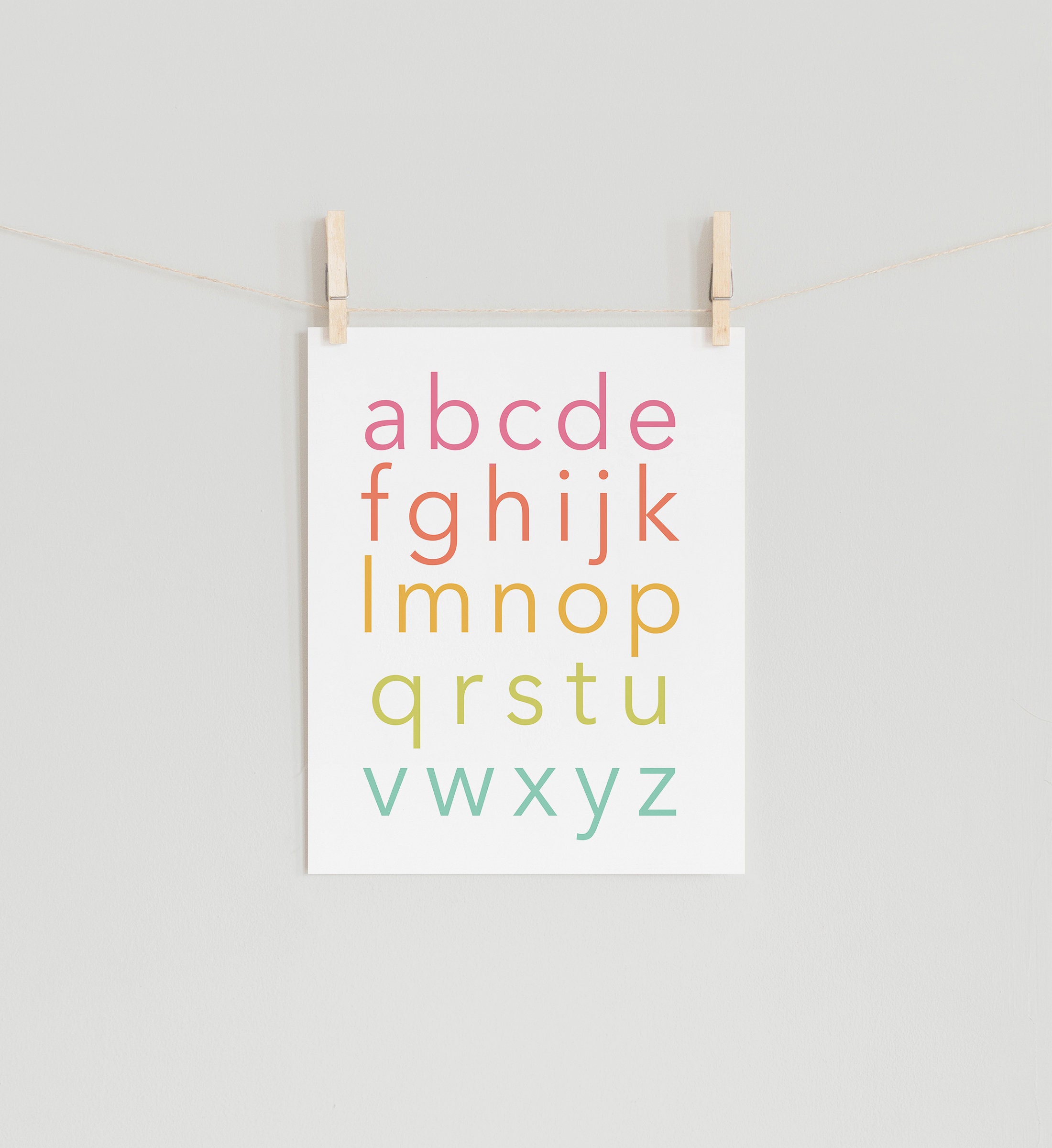 Alphabet Print Abc's Print Lower Case Letters - Etsy