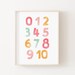 Watercolor Alphabet and Numbers Nursery Art Set, Instant Download, ABC ...