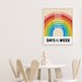 Rainbow Days of the Week, Nursery Art, Classroom Print, Homeschool ...