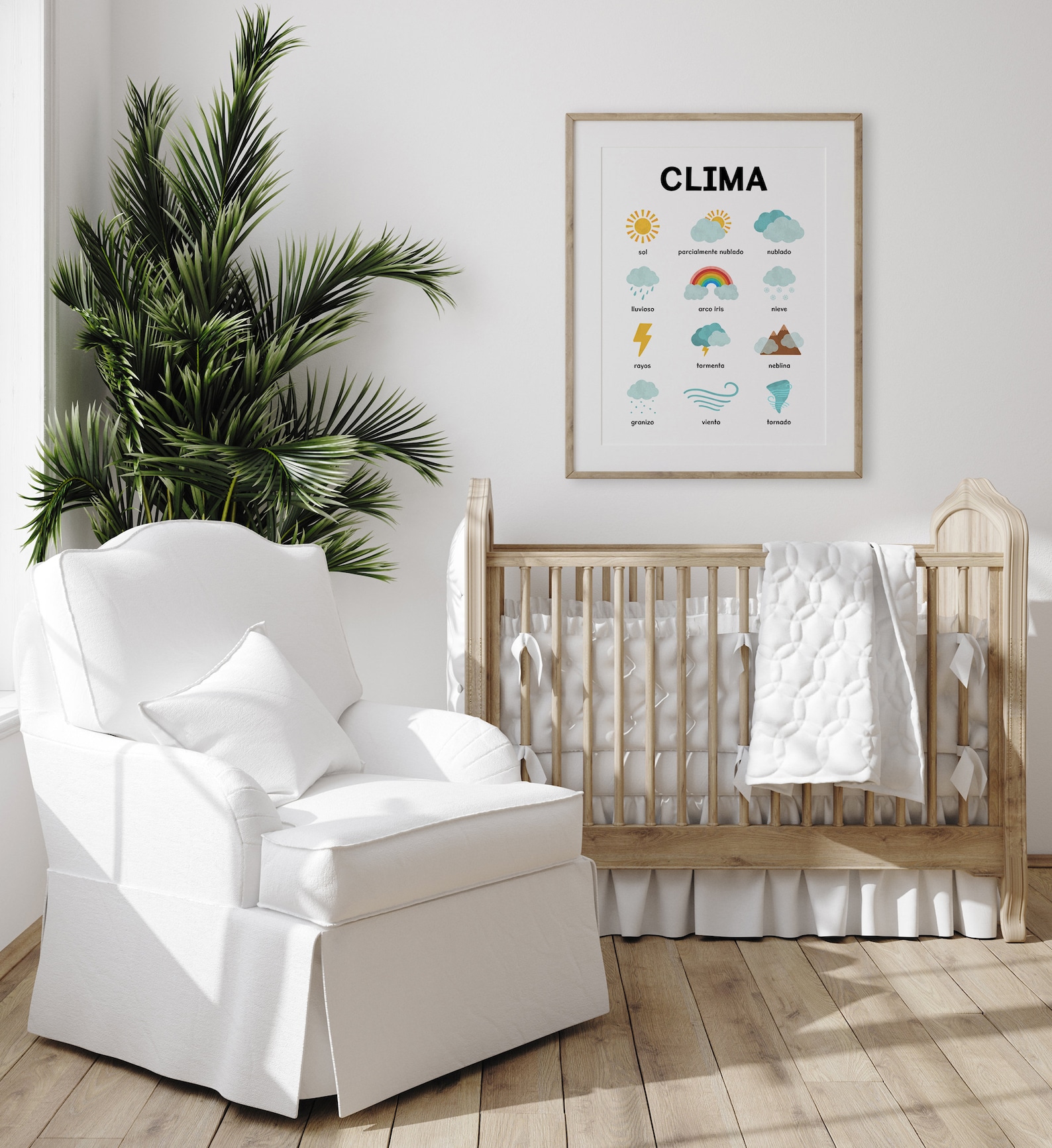 Spanish Weather Educational Poster Learning Spanish Español - Etsy