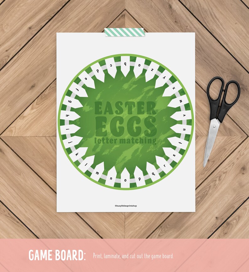 Printable Easter Activity Letter Matching Game Learning | Etsy